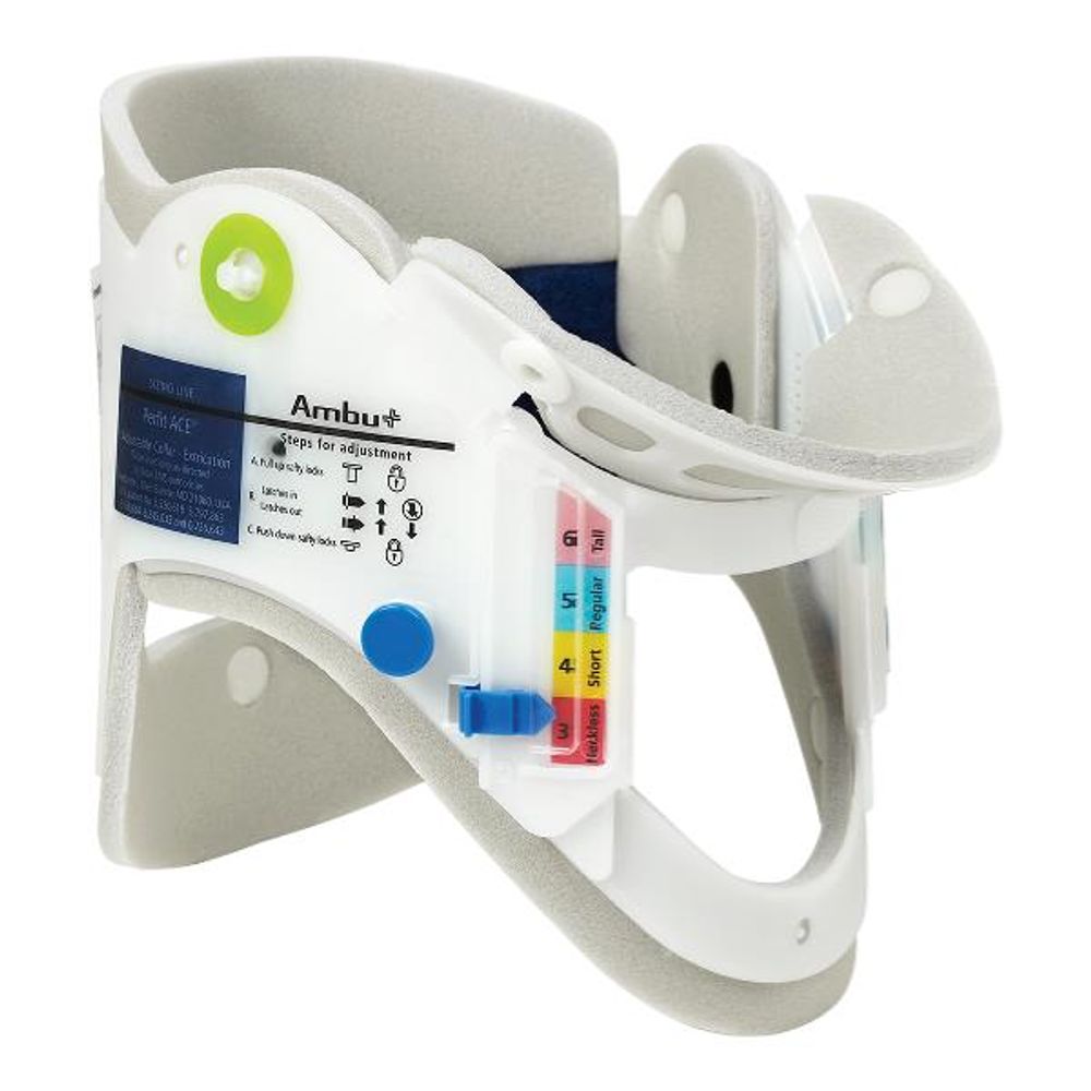 COLLARIN CERVICAL DE 16 POSIC C/04 NIVEL. P/ADULTO AMBU PERFIT ACE ...