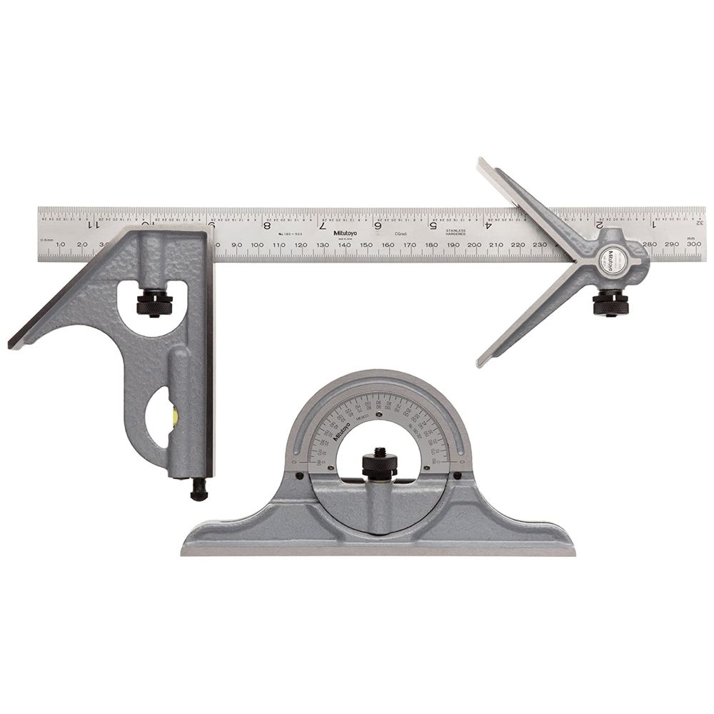 ESCUADRA DE ACERO DE COMBINACION 300MM MITUTOYO 180-907 - efcperu